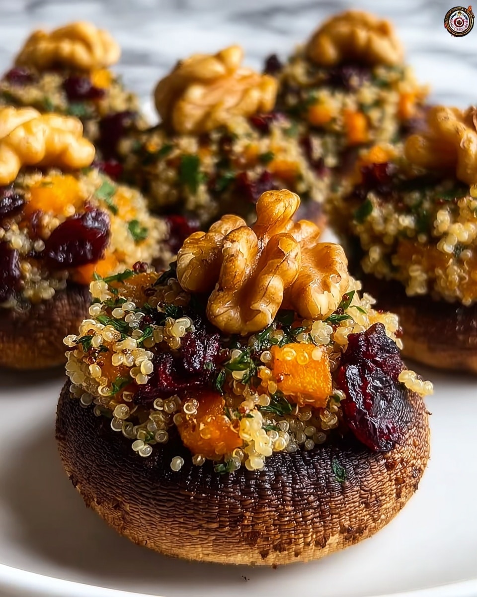Autumn Harvest Stuffed Portobello Mushrooms | Cozy Fall Recipe